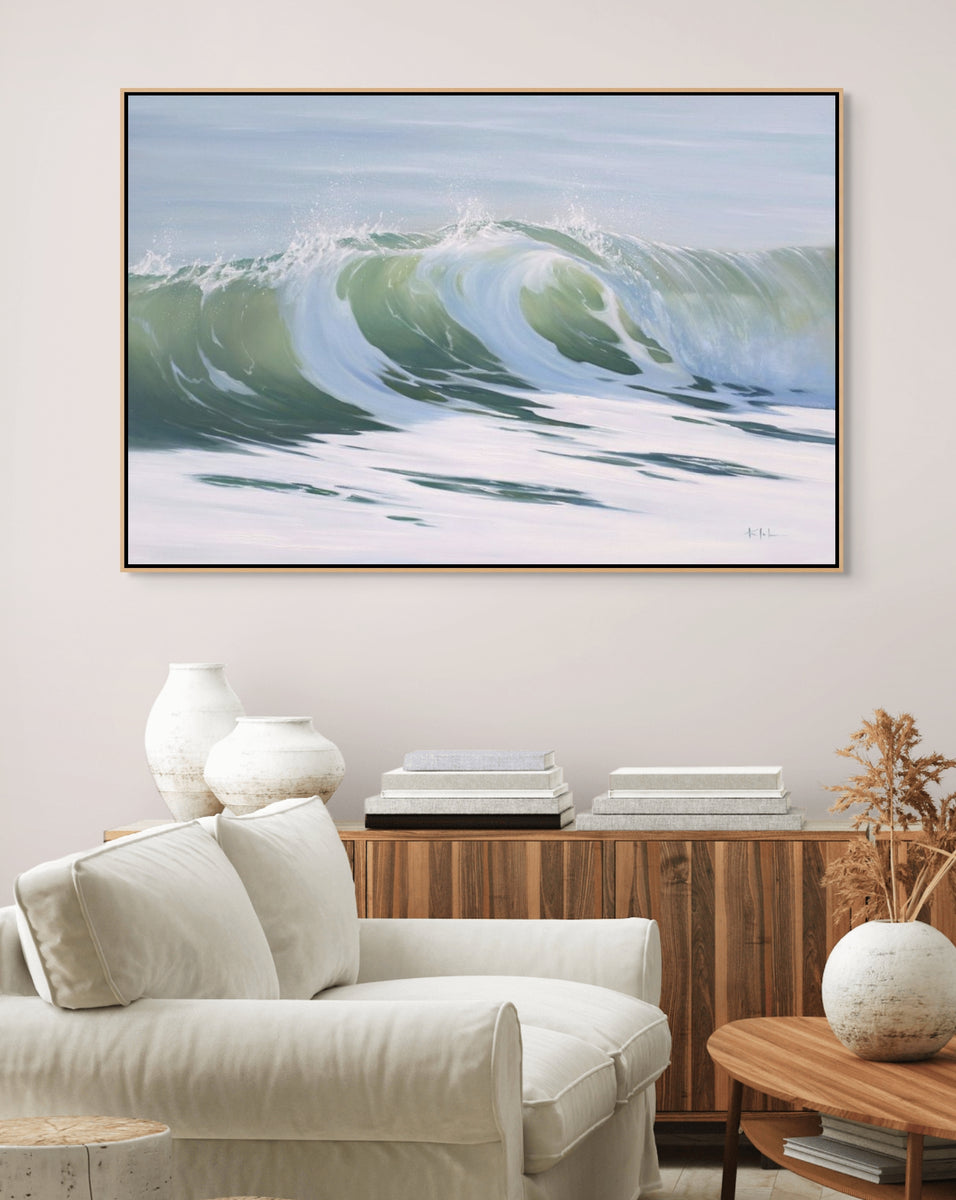 Original Oil Painting Ocean Wave Surf Seascape Art | 36"x24" – Julie ...