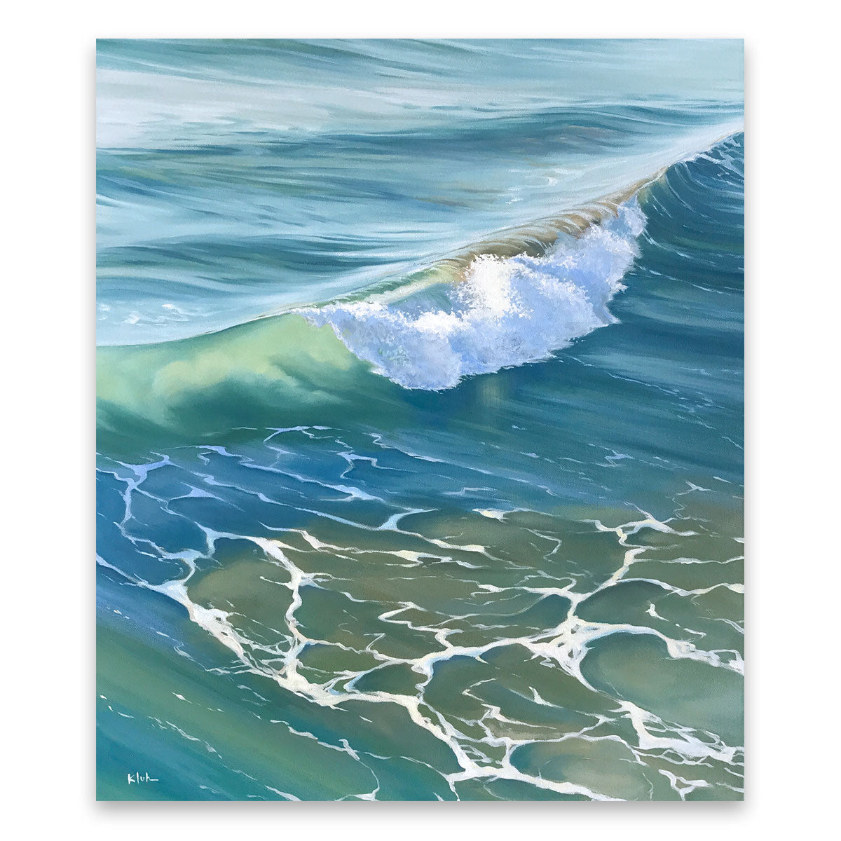 California Wave Art Canvas Prints – Julie Kluh Art