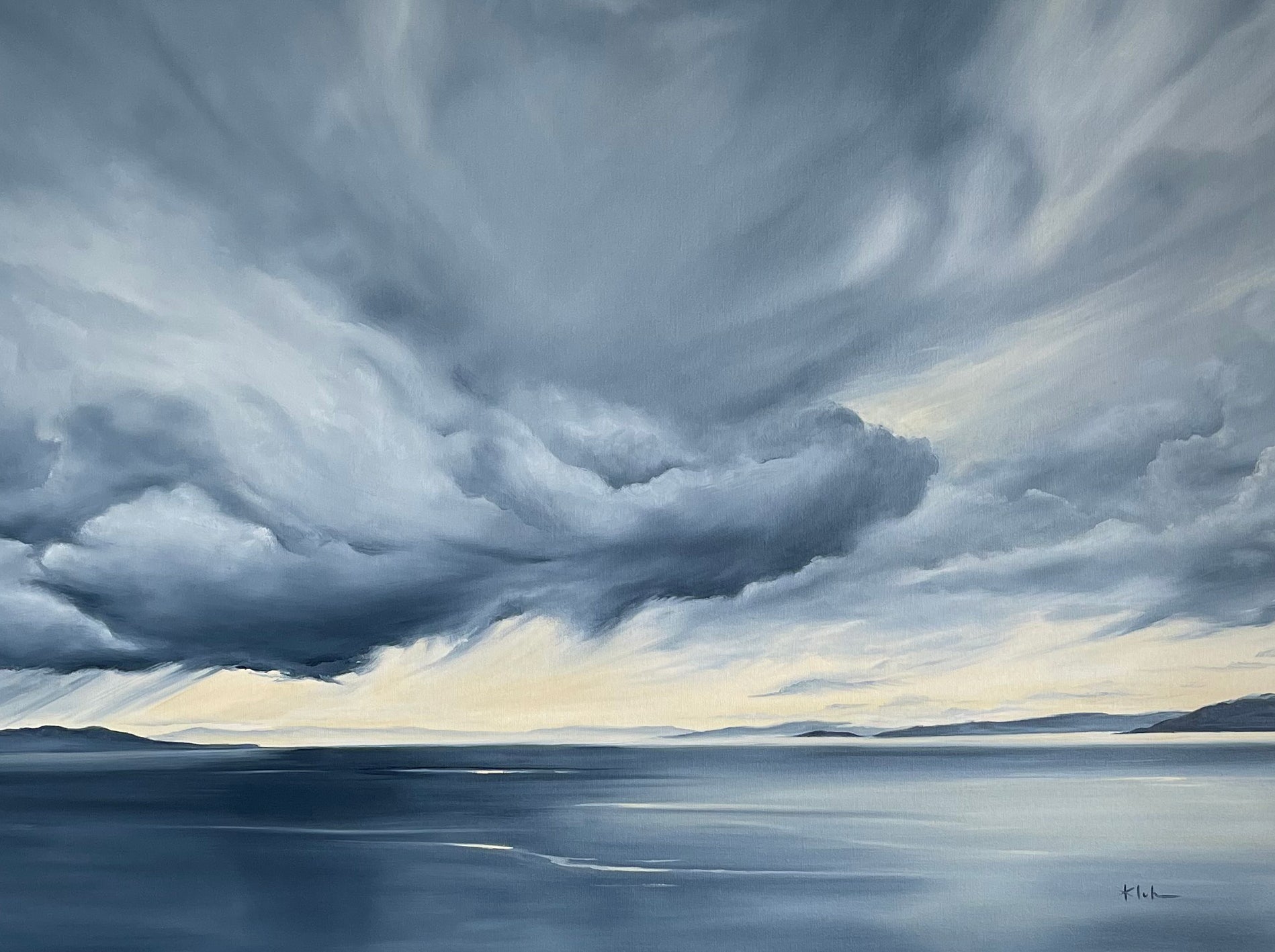 January | Original Oil Painting 48 x 36 – Julie Kluh Art