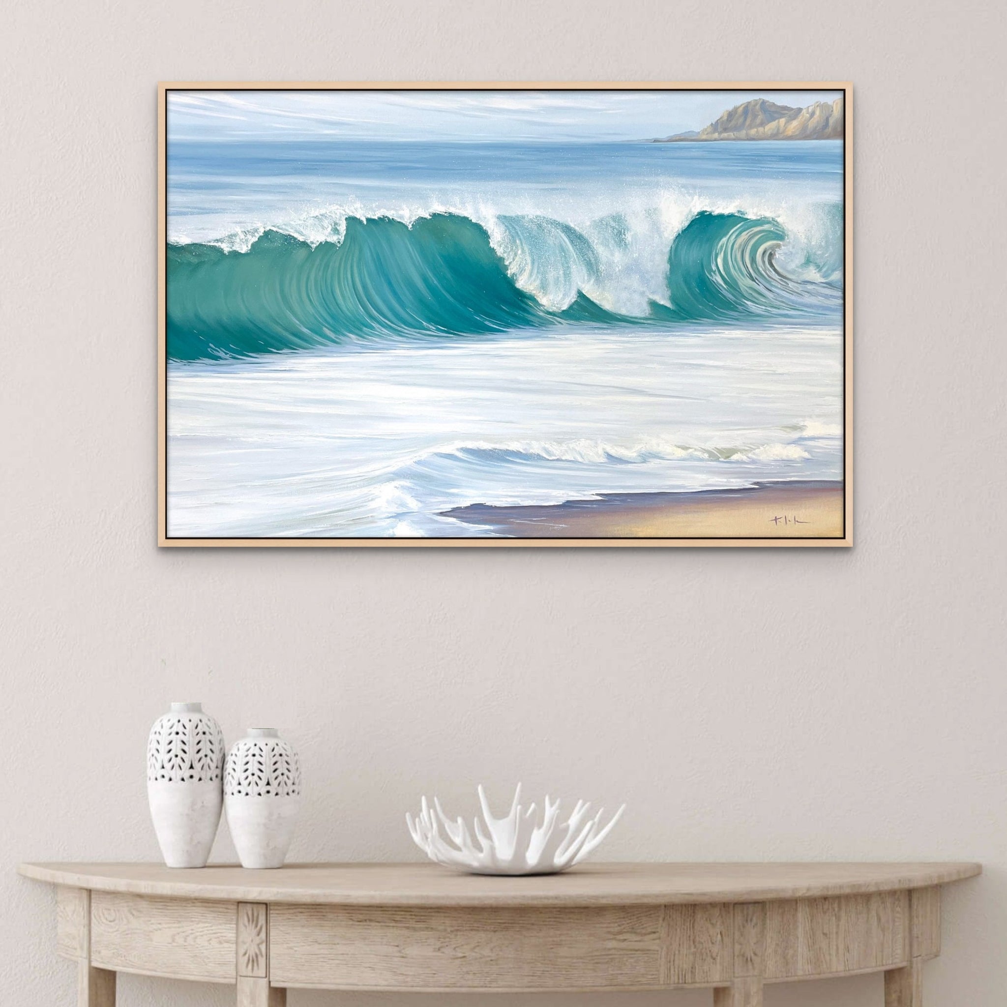 Sayulita | Mexico Surf Original Oil Painting | 36x24 – Julie Kluh Art
